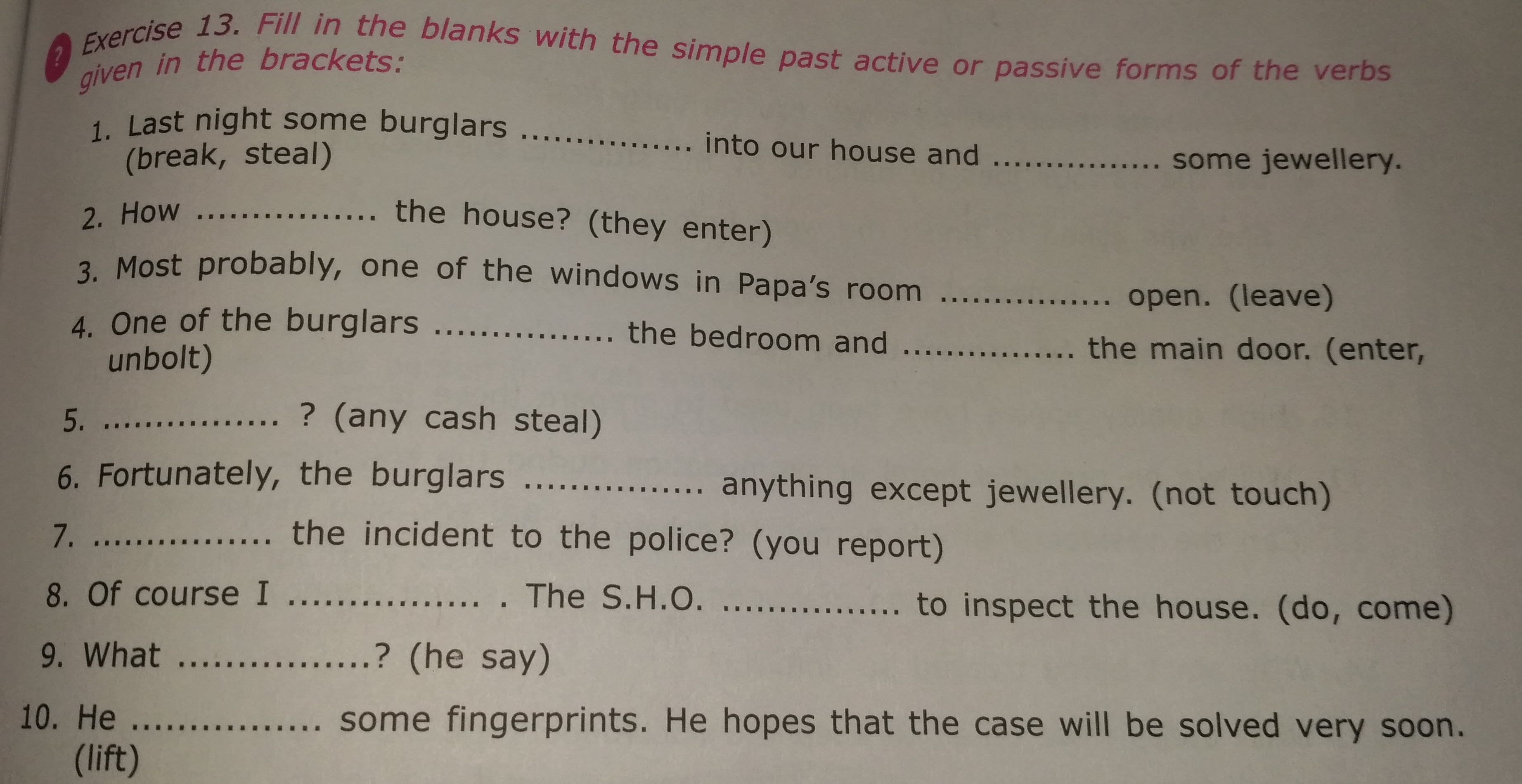 English Grammar Exercises For Class 10 Icse Online Degrees