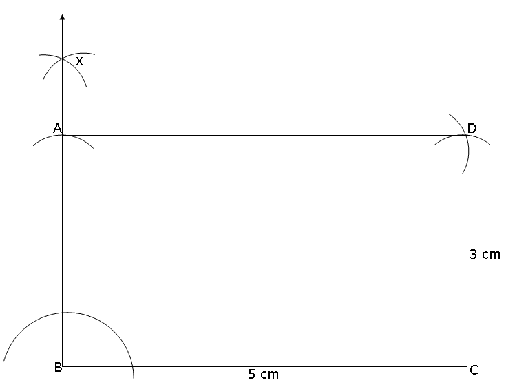 Construct a rectangle ABCD in which AB = 3 cm and BC = 5 cm. - iw8l5u5kk