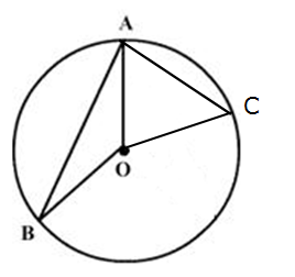 In the figure A, B and C are three points on a circle such that the angles subtended by the ...